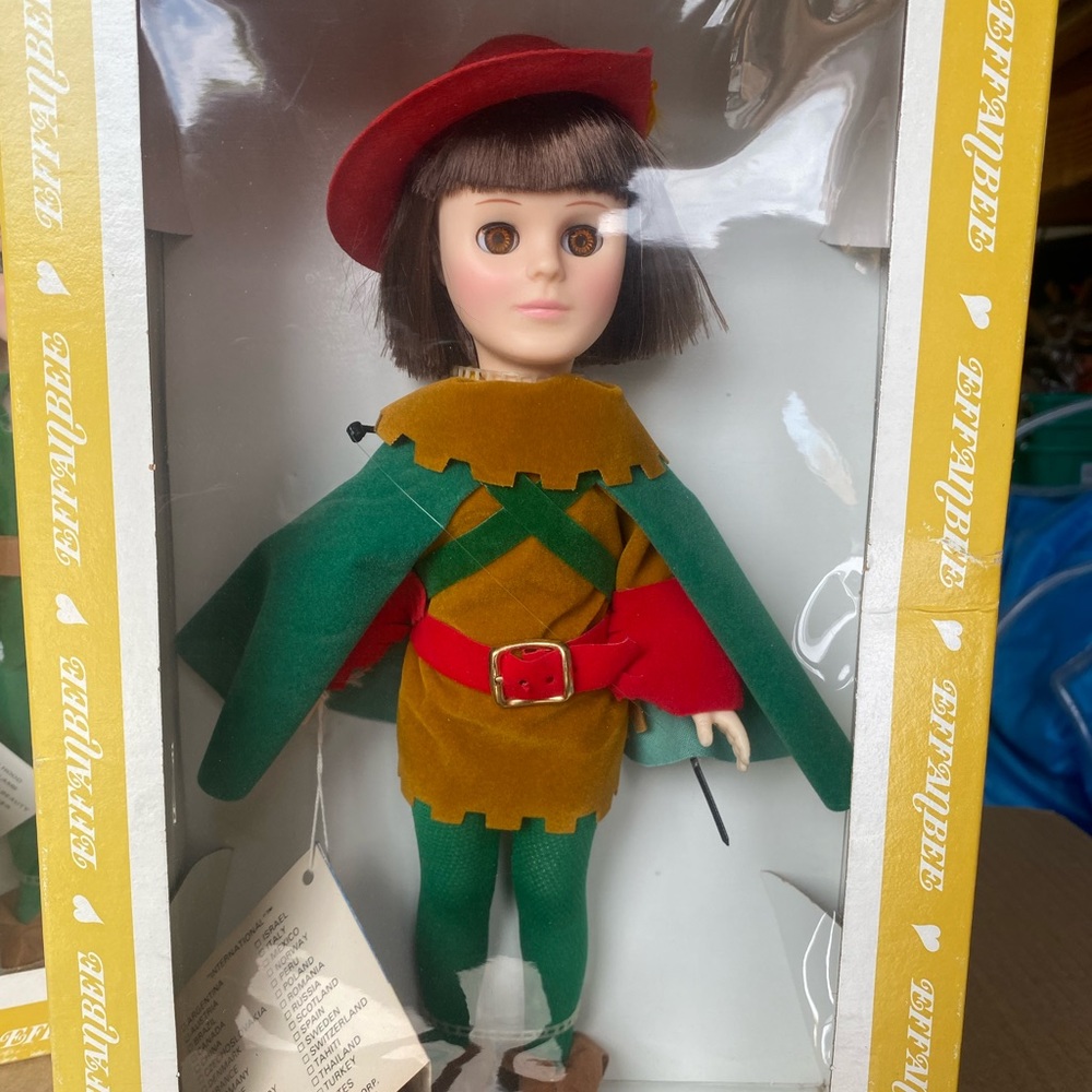 Effanbee Storybook 11" Robin Hood Doll 1980s W/ Stand… - Gem